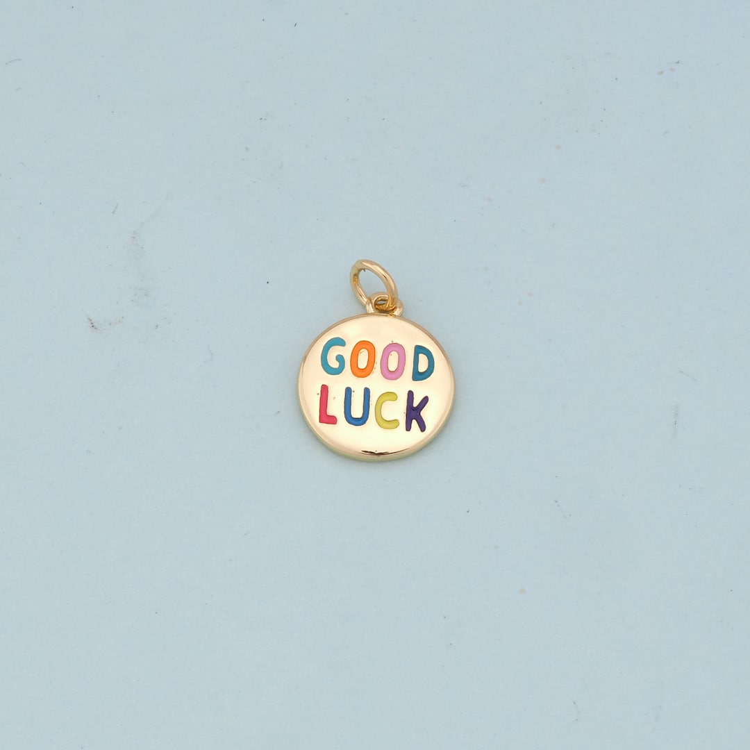Gold Lucky Charms,18k Gold Filled Good Luck Pendant,luck Charm Bracelet ...