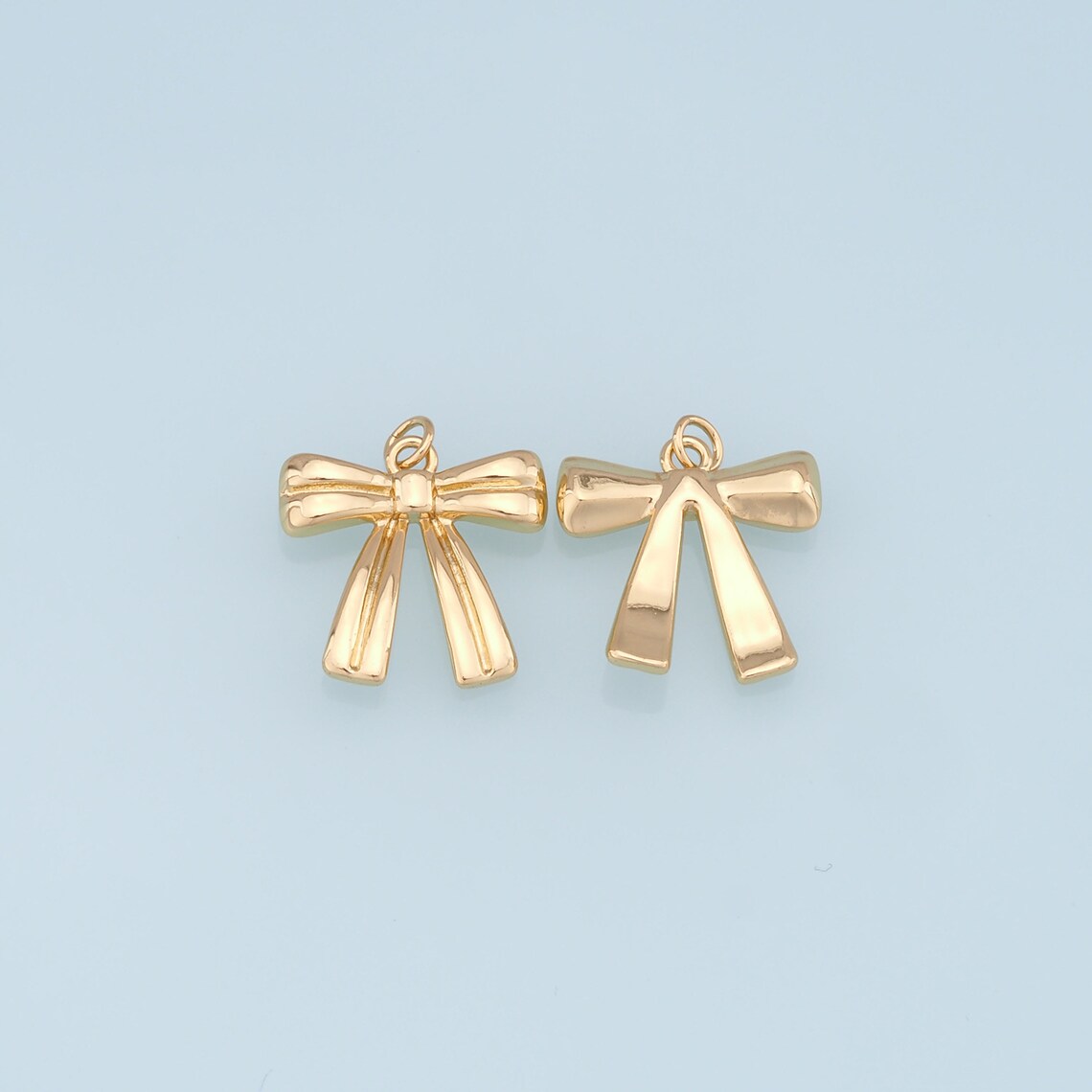 Gold Bow Charms,18k Gold Filled Bow Pendant,bow Tie Charm Bracelet ...