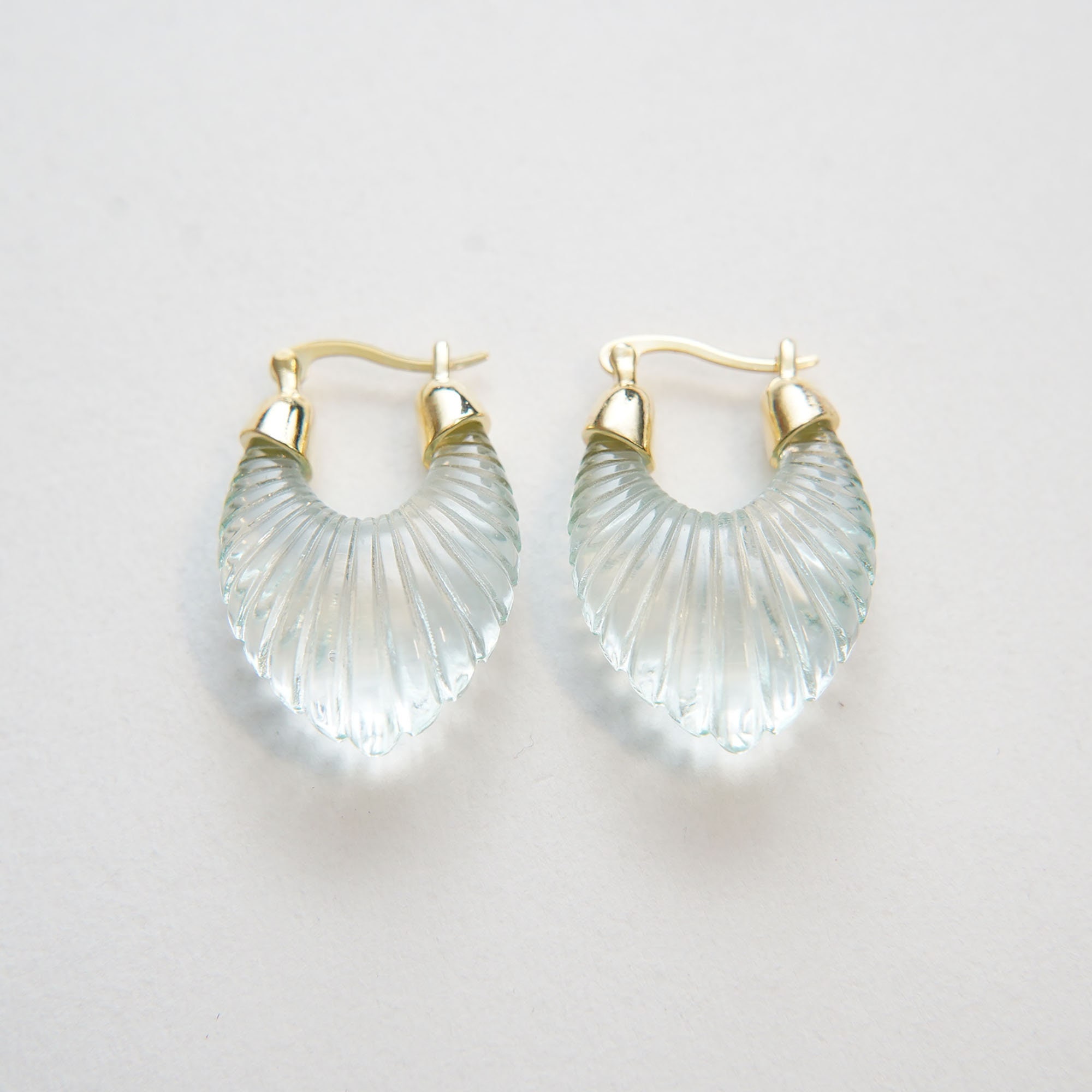 1pair 18K Gold Filled Thick Hoops Earrings,gold Hoops,dainty Acrylic ...