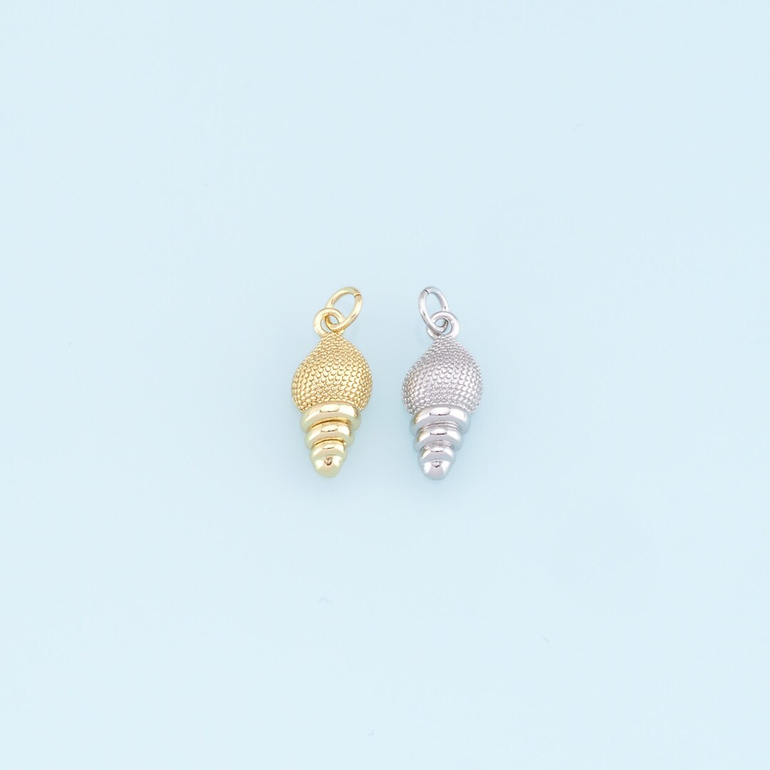 Gold Conch Charms,18k Gold Filled Conch Shell Pendant,silver Conch ...