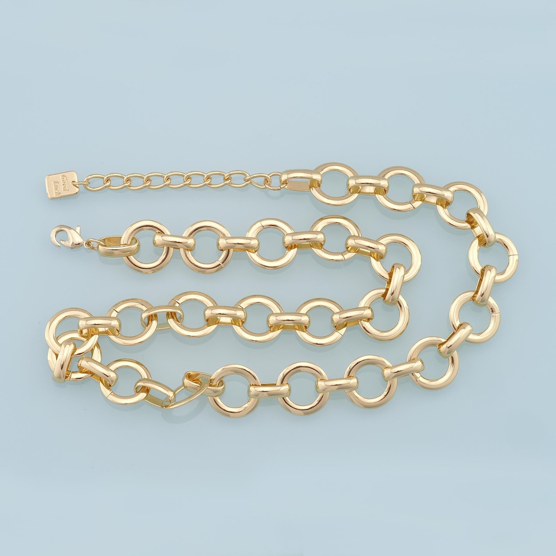 Gold Round Chain,18k Gold Filled Round for Necklace Bracelet DIY ...