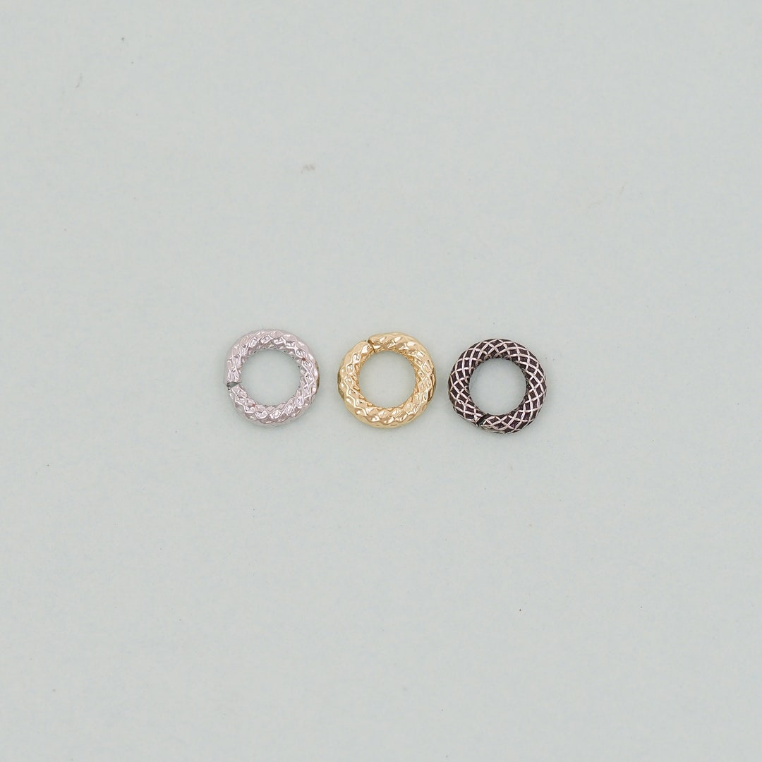 18K Gold Filled Jump Rings,dainty O Shaped Open Jump Rings Bulk,gold ...