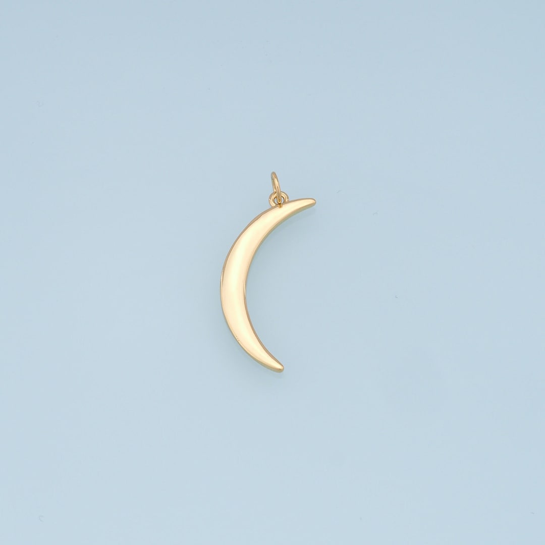Gold Moon Charms,18k Gold Filled Moon Pendant,celestial Charm Bracelet ...