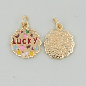 Gold Lucky Charms,18k Gold Filled Good Luck Pendant,luck Charm Bracelet ...