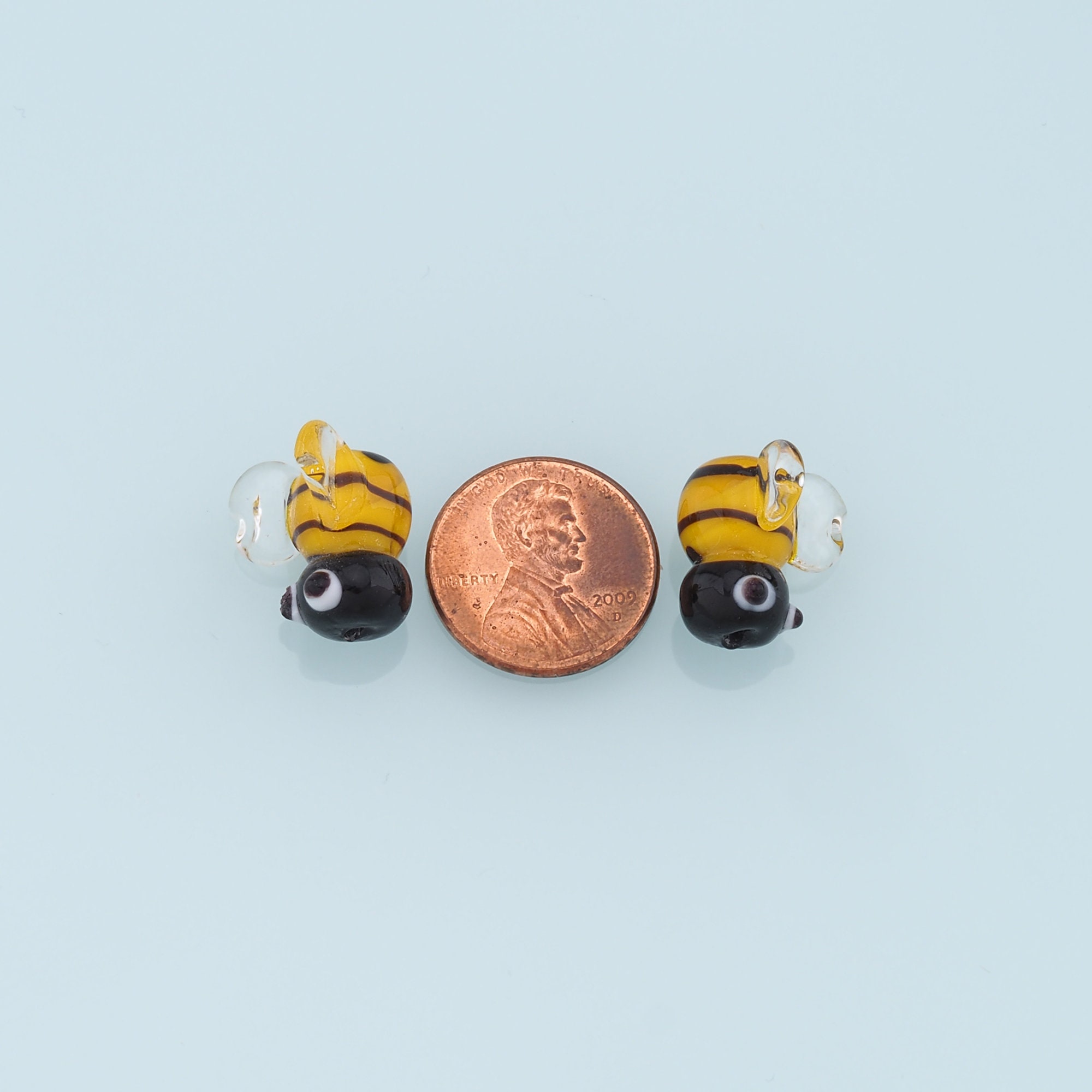 Glass Bee Beads,bumble Bees Bead,lampwork Glass Bee Beads for DIY ...