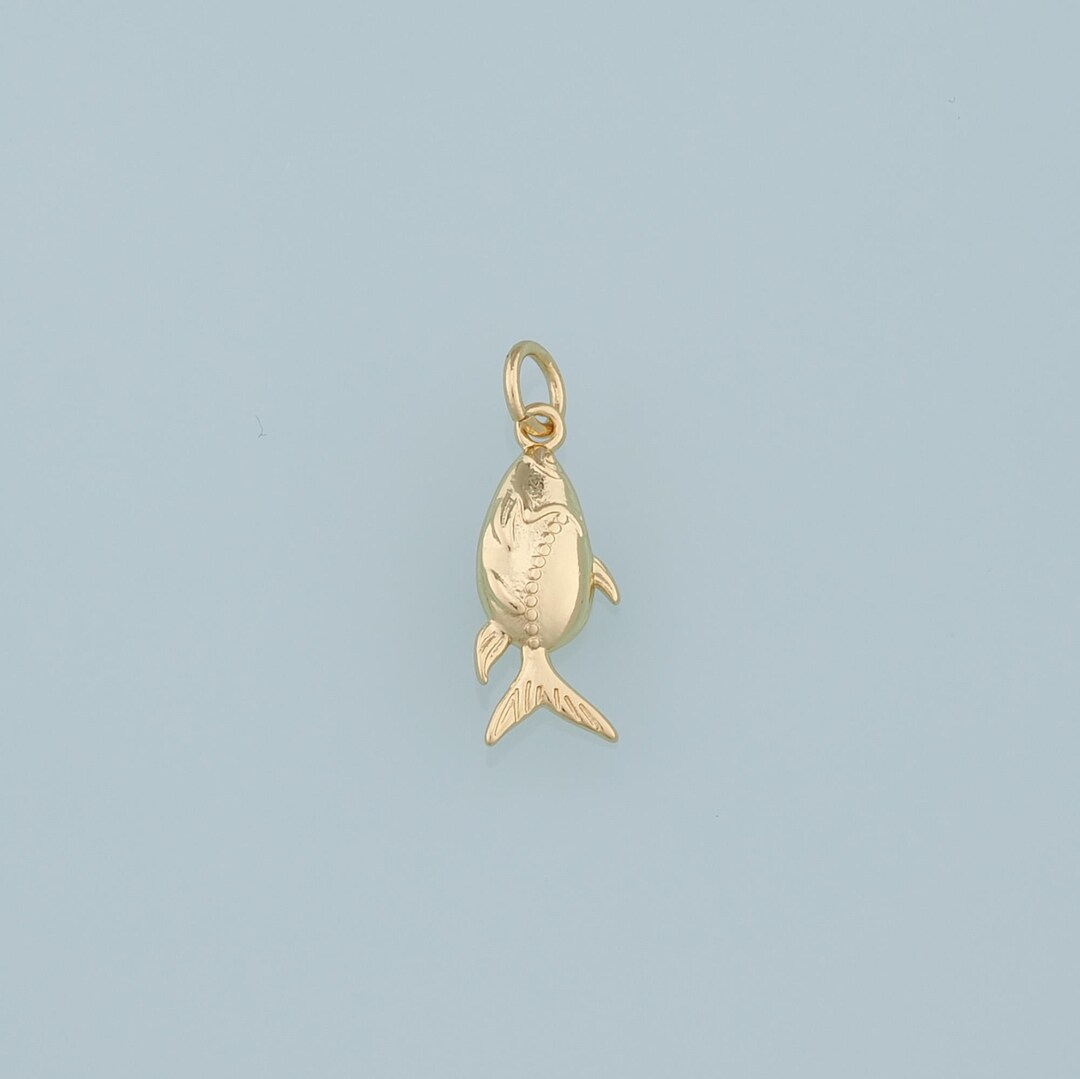 Gold Fish Charms,18k Gold Filled Fish Pendant,cute Fish Charm Bracelet ...