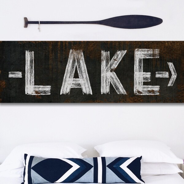 Lake Sign With Arrow - Etsy