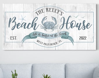 Rustic Beach Sign - Etsy