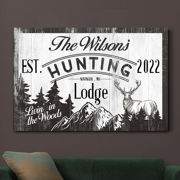 Hunting Lodge Sign - Etsy