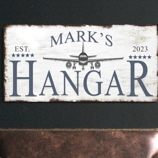 Airplane Garage Sign - Etsy