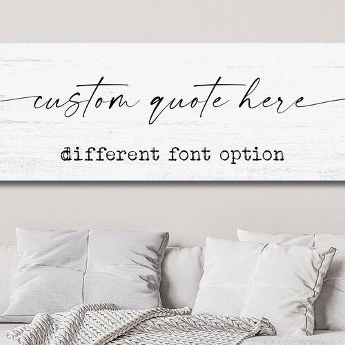 Custom Canvas Quote Text Personalized Wall Art Create Your - Etsy