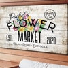 Personalized Spring Market Sign, Rustic Farmers Market Outdoor Wall ...