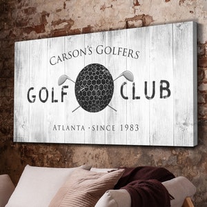 Customized Golf Club Sign, Indoor & Outdoor Golf Club Sign, Golf Team ...