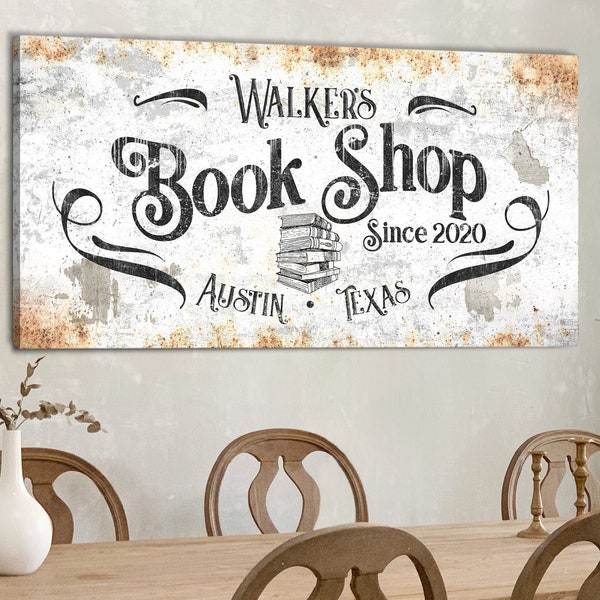 Library Sign - Etsy
