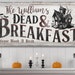 Personalized Dead & Breakfast Halloween Sign, Spooky Halloween Decor ...