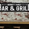 Custom Backyard Bar & Grill Sign, Outdoor Grill Sign, Backyard BBQ Sign ...