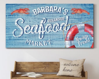Seafood Wall Sign - Etsy