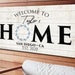 Home Sign With Symbols Custom Home Sign Personalized Huge - Etsy