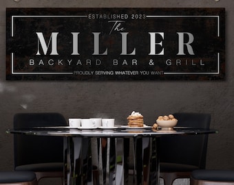 Family Name Bbq Sign | Rustic Bbq Wall Art | Personalized Bbq Wall ...