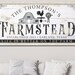 Personalized Farmstead Sign, Farmhouse Homestead Wall Art, Family Last ...