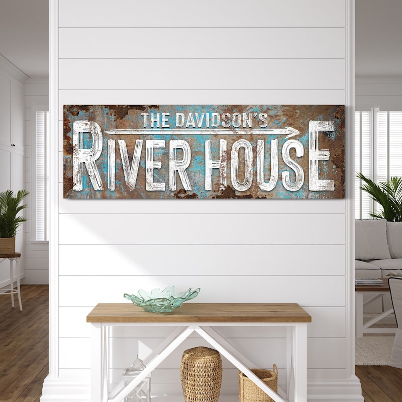 River Sign - Etsy
