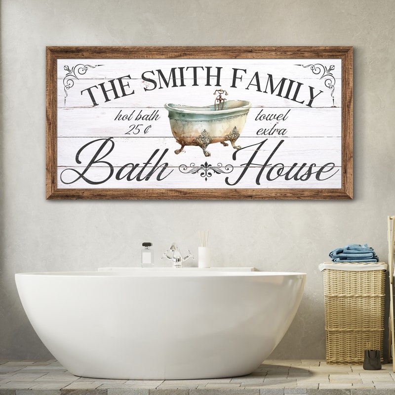 Bath House Sign - Etsy