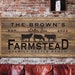 Custom Farmstead Sign Family Name Sign Modern Farmhouse Family Room ...