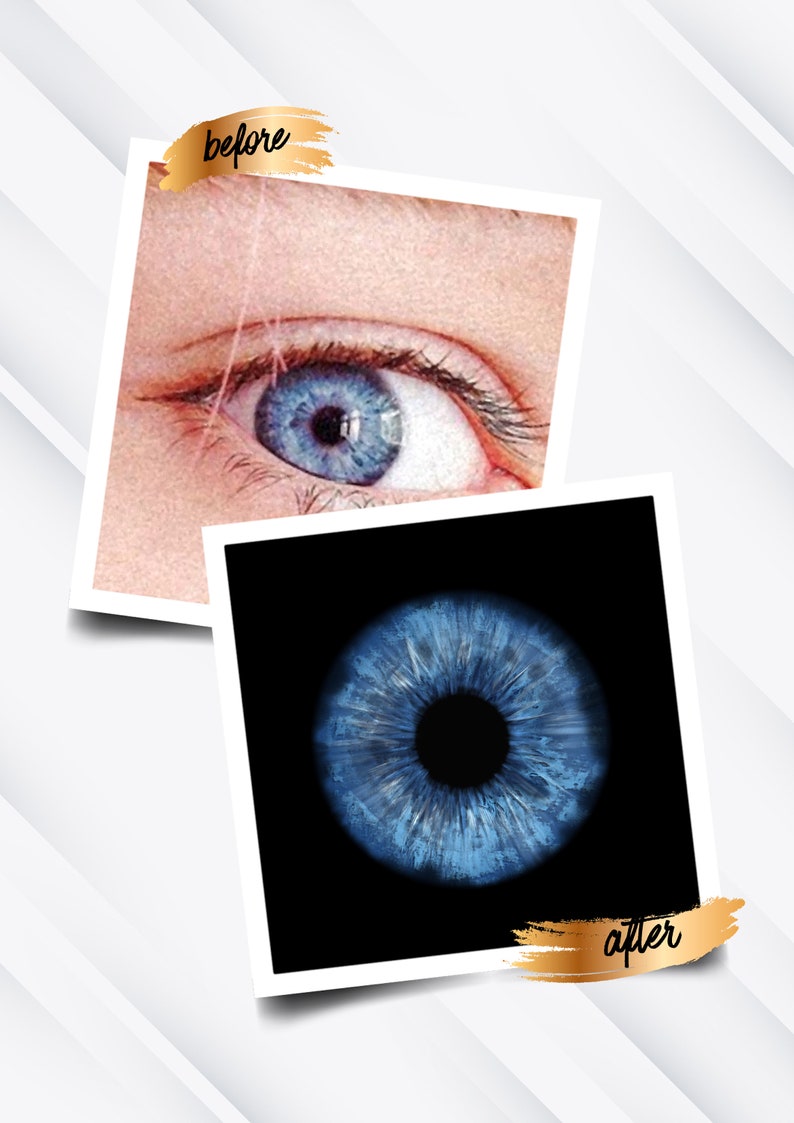 PERSONALIZED 2 EYES Wall Decor | Your Eyes Wall Art | Real Eye Canvas ...