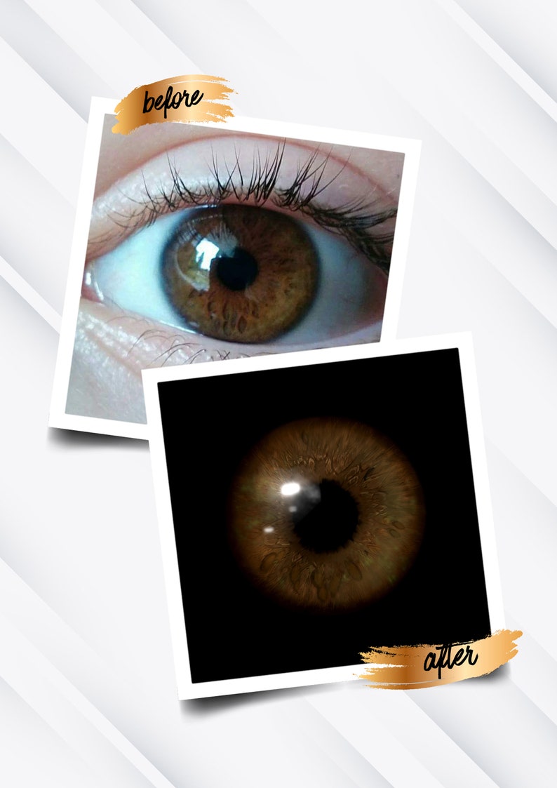 Custom Eye Canvas Your Eyes Wallart Digital Illustrated | Etsy