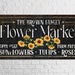 Personalized Flower Market Sign, Farmer & Gardener Gifts, Vintage ...