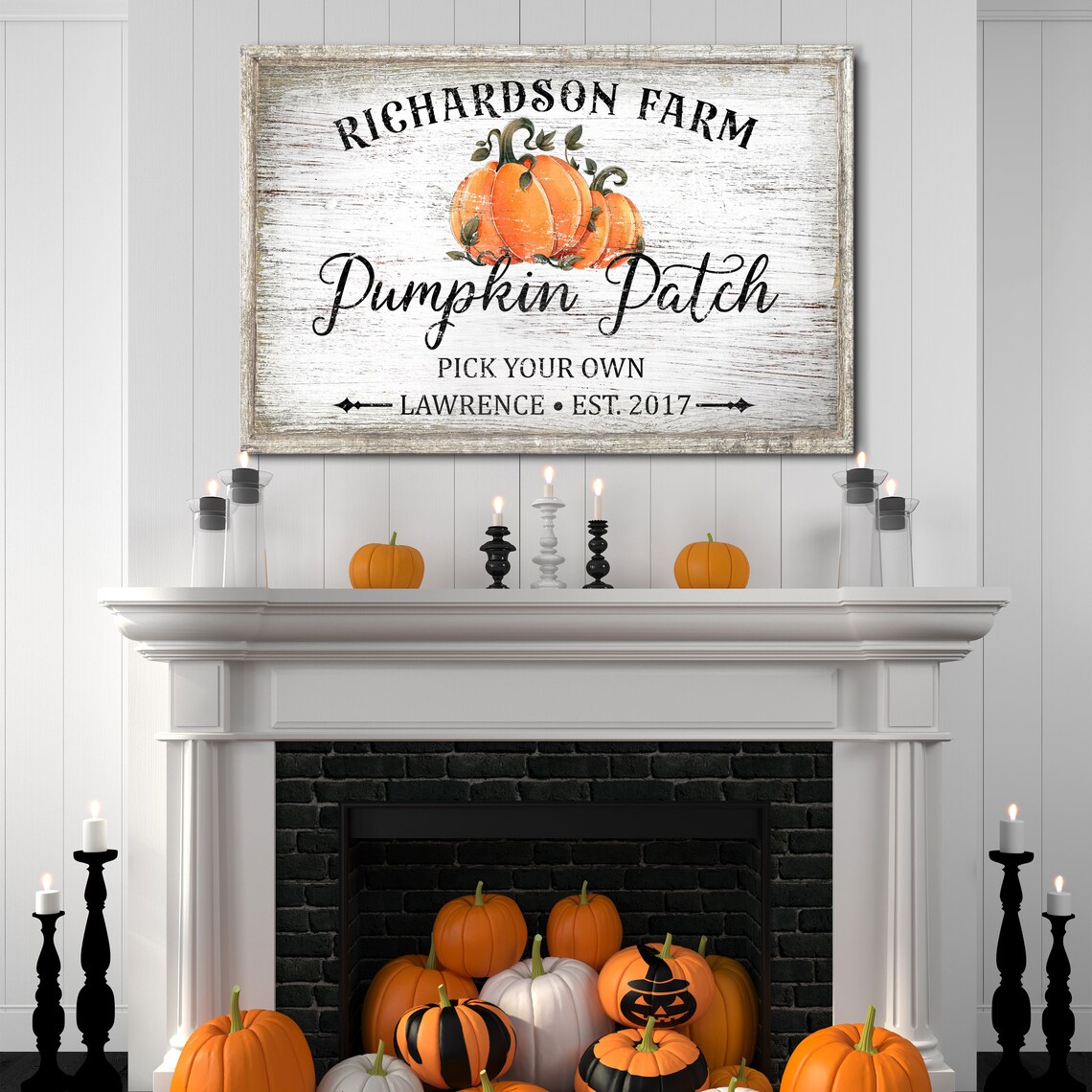 Personalized Pumpkin Patch Sign Custom Pumpkin Farm Rustic - Etsy