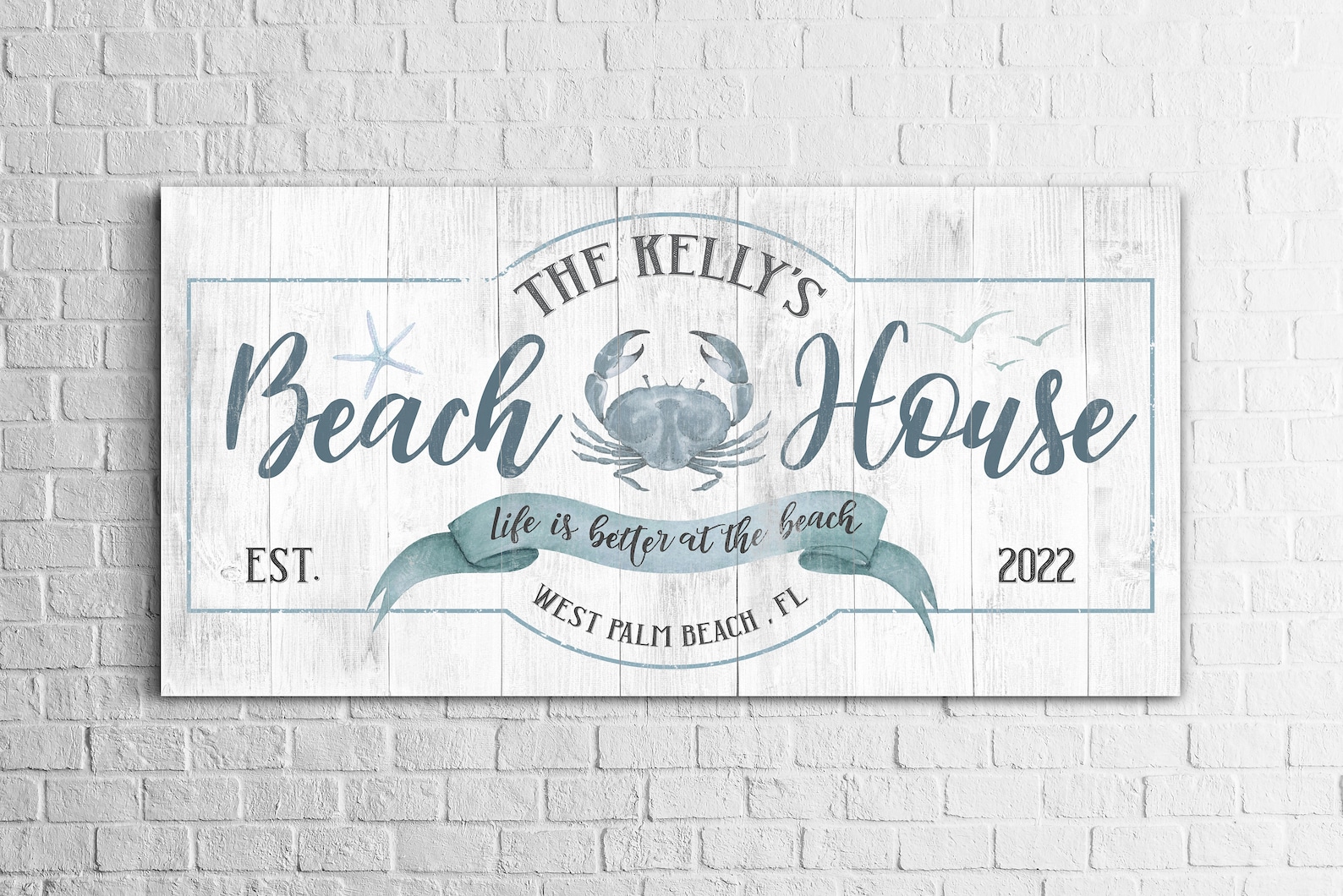 Custom Beach House Sign Family Beach House Sign Beach House - Etsy