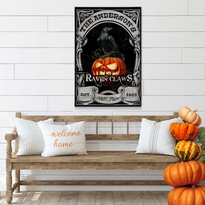 Custom Raven Claws Halloween Sign, Porch & Entryway Decor, Spooky ...