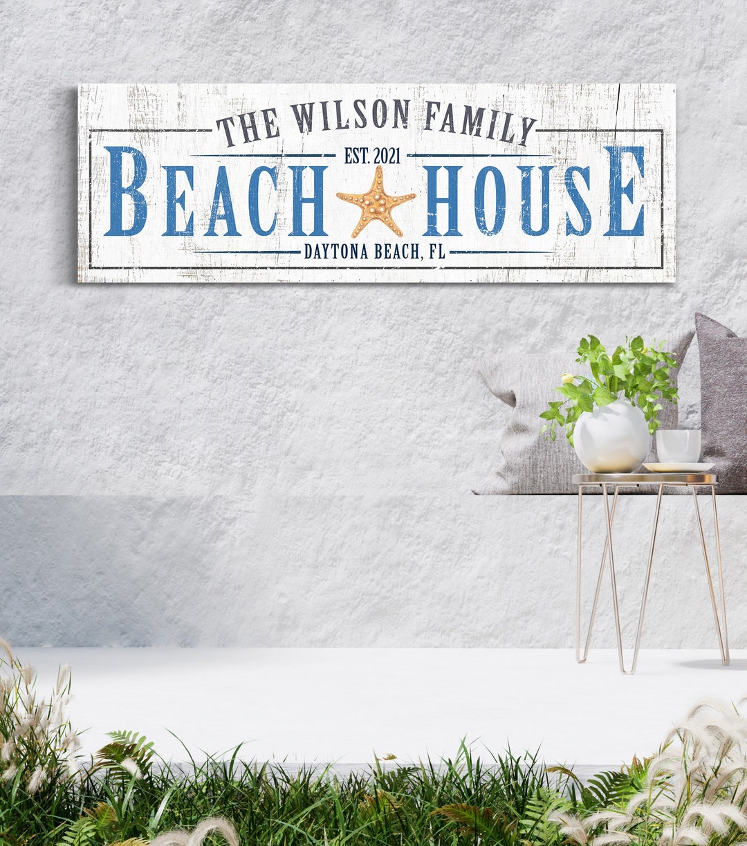 Custom Beach House Sign, Beach Sign, Family Beach House Sign, Beach ...