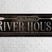 Personalized River House Sign, Rustic Family Name Sign, River Life ...