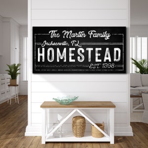Custom Homestead Sign, Family Homestead Sign, Rustic Homestead Sign ...
