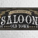 Custom Saloon Sign, Personalized Family Bar Sign, Rustic Old Town ...