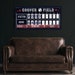 Personalized Baseball Scoreboard Sign, Vintage Game Room Wall Decor ...