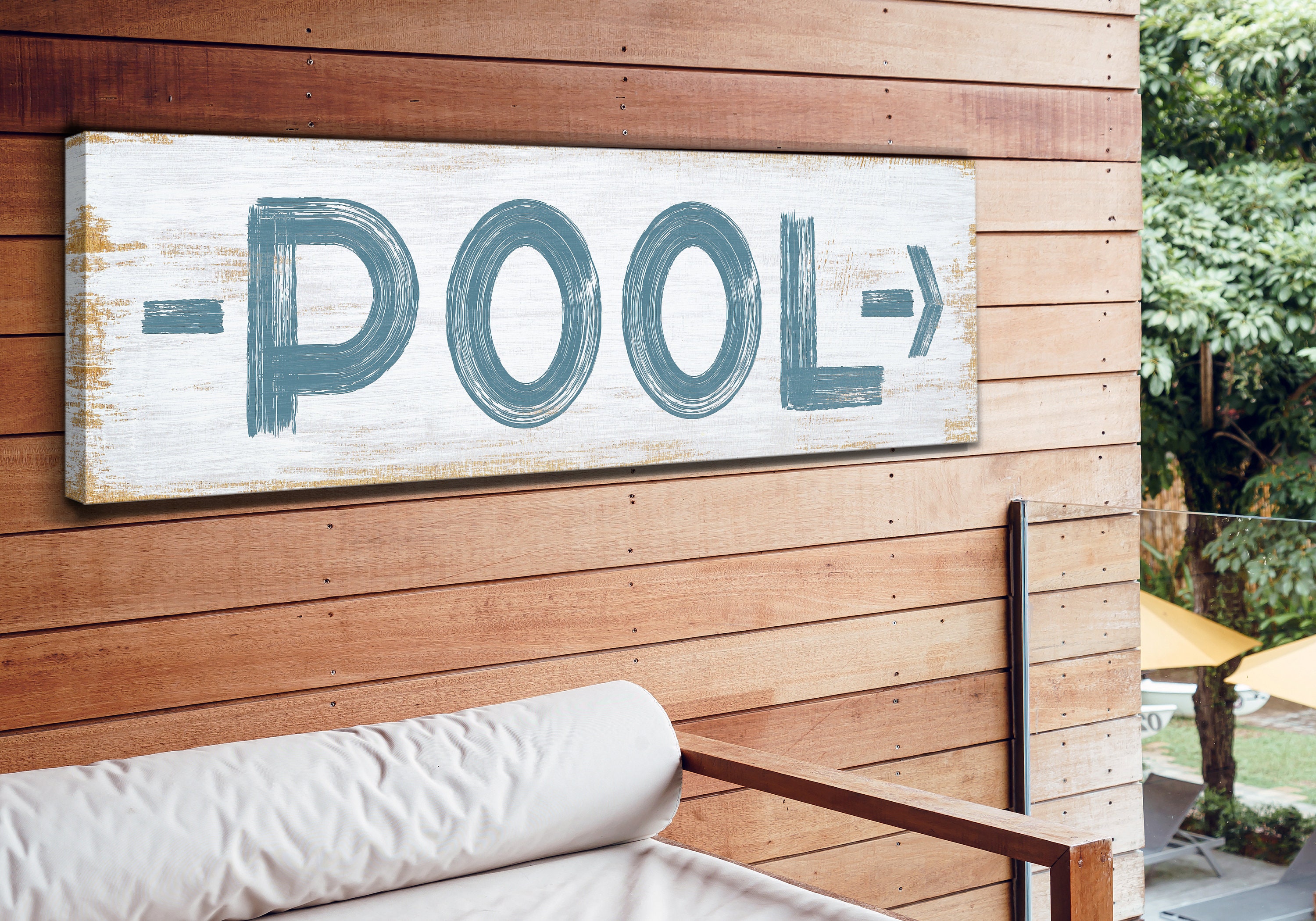Rustic Pool Sign Modern Farmhouse Sign Backyard Poolside - Etsy UK