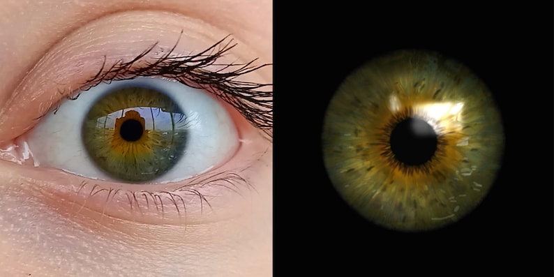 Custom Eye Canvas Your Eyes Wallart Digital Illustrated | Etsy