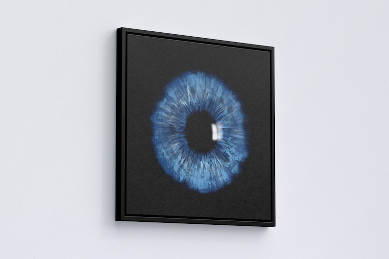Custom Eye Canvas, Your Eyes Wallart, Digital Illustrated Eyes, Eyes ...