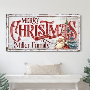 Personalized Merry Christmas Sign, Custom Christmas Signs, Christmas ...