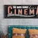 Custom Home Cinema Sign, Family Theater Room Sign, Vintage Movie Room ...