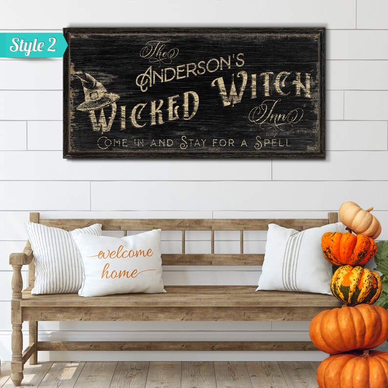 Personalized Wicked Witch Inn Sign Come in and Stay for a - Etsy