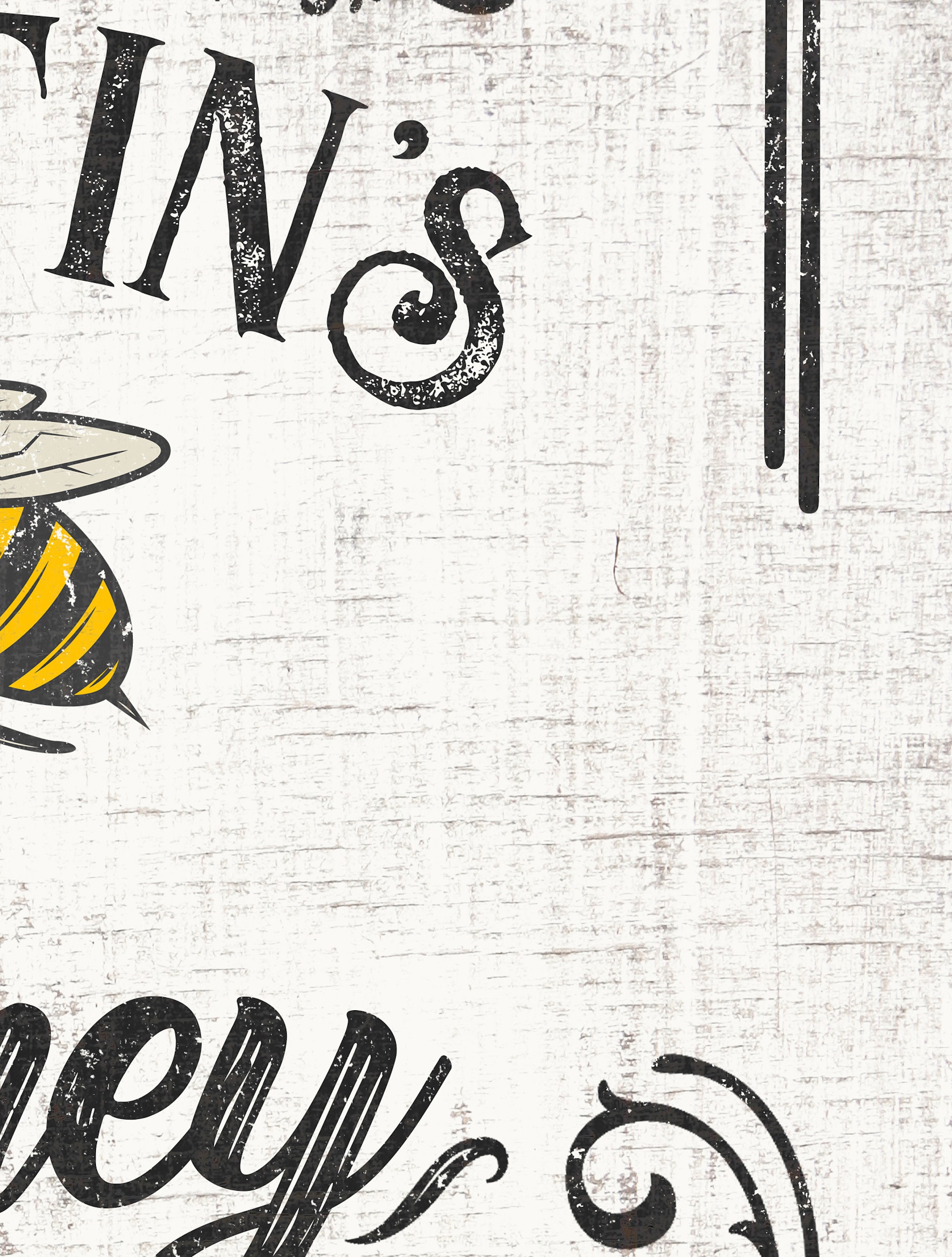 Modern Farmhouse Honey Sign Wall Decor Honey Bee Farm Sign | Etsy