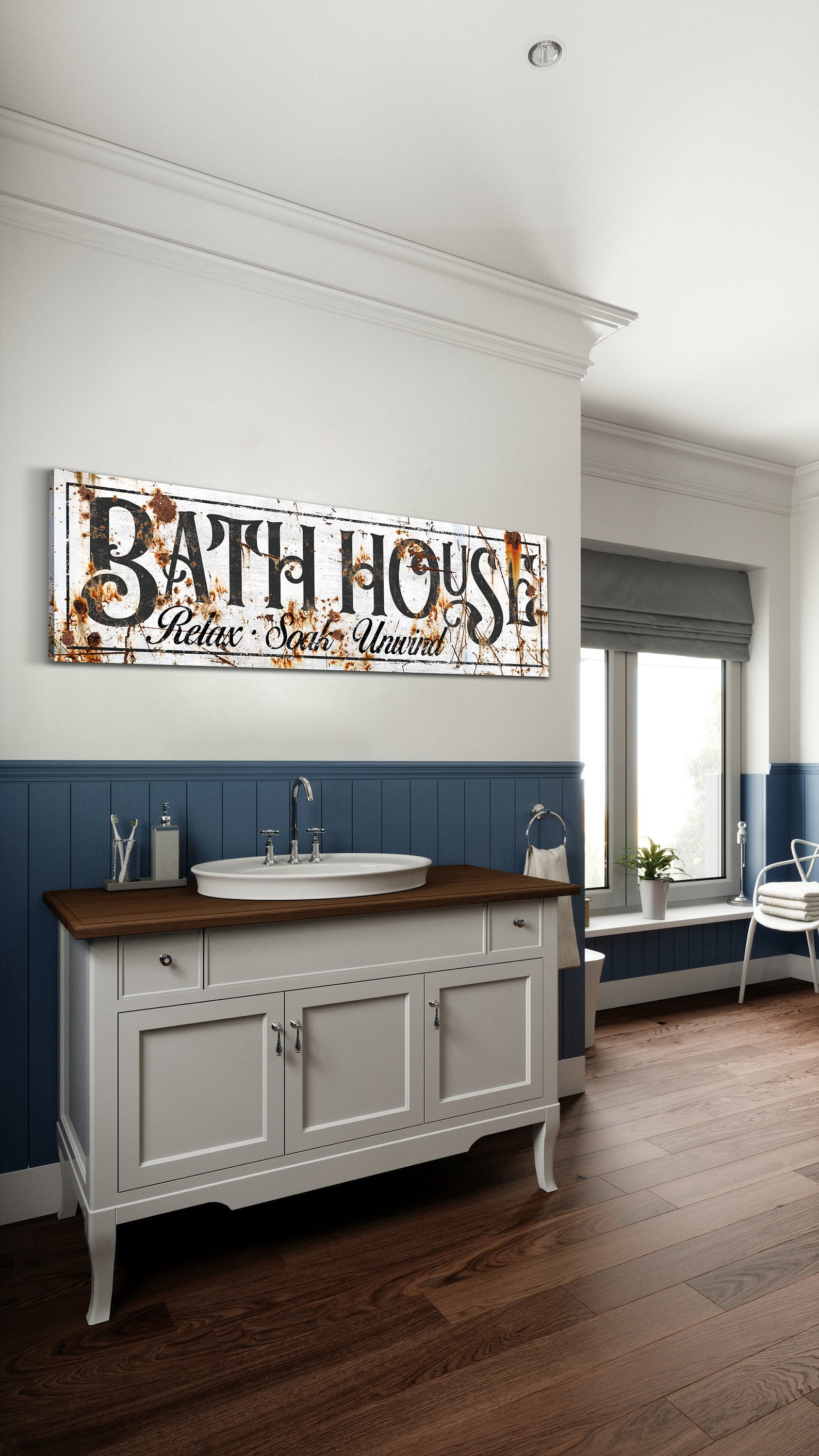 Bath House Sign Relax Soak & Unwind Sign Bathroom Sign Hot - Etsy