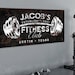 Custom Fitness Club Sign Fitness GYM Wall Art Established Date ...