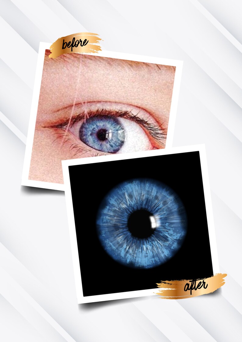 Custom Eye Canvas, Your Eyes Wallart, Digital Illustrated Eyes, Eyes ...