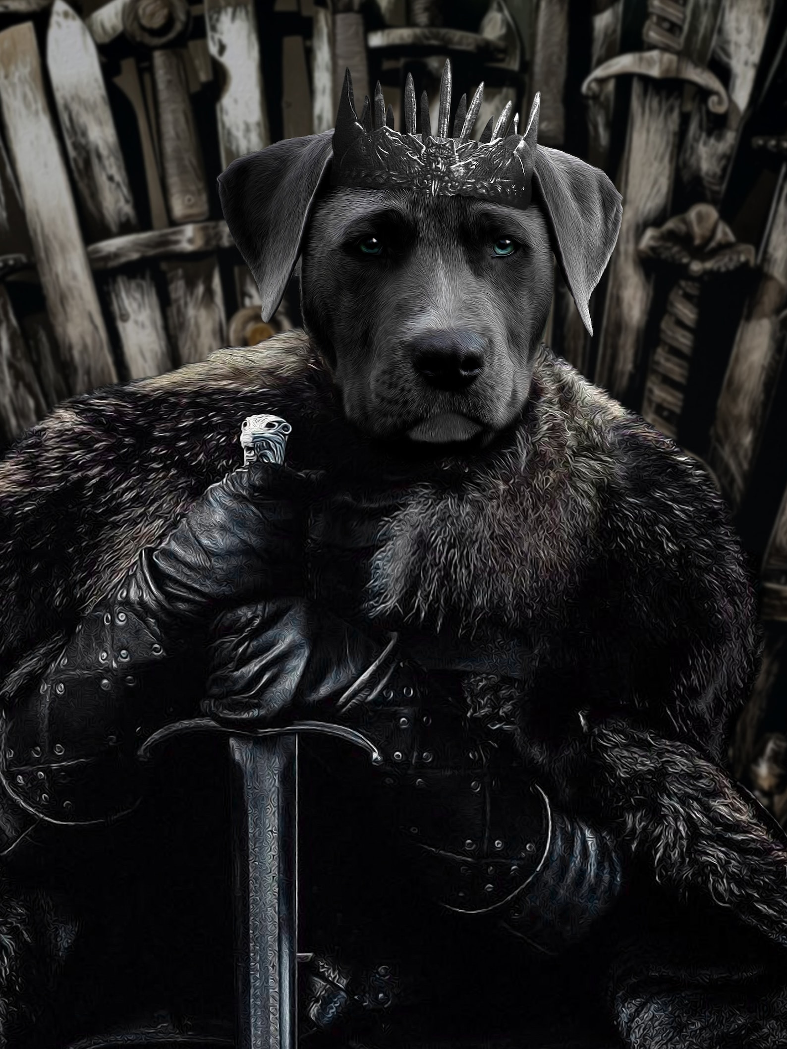 Custom Pet Portraitspet Portraitsgame of Thrones Dog - Etsy