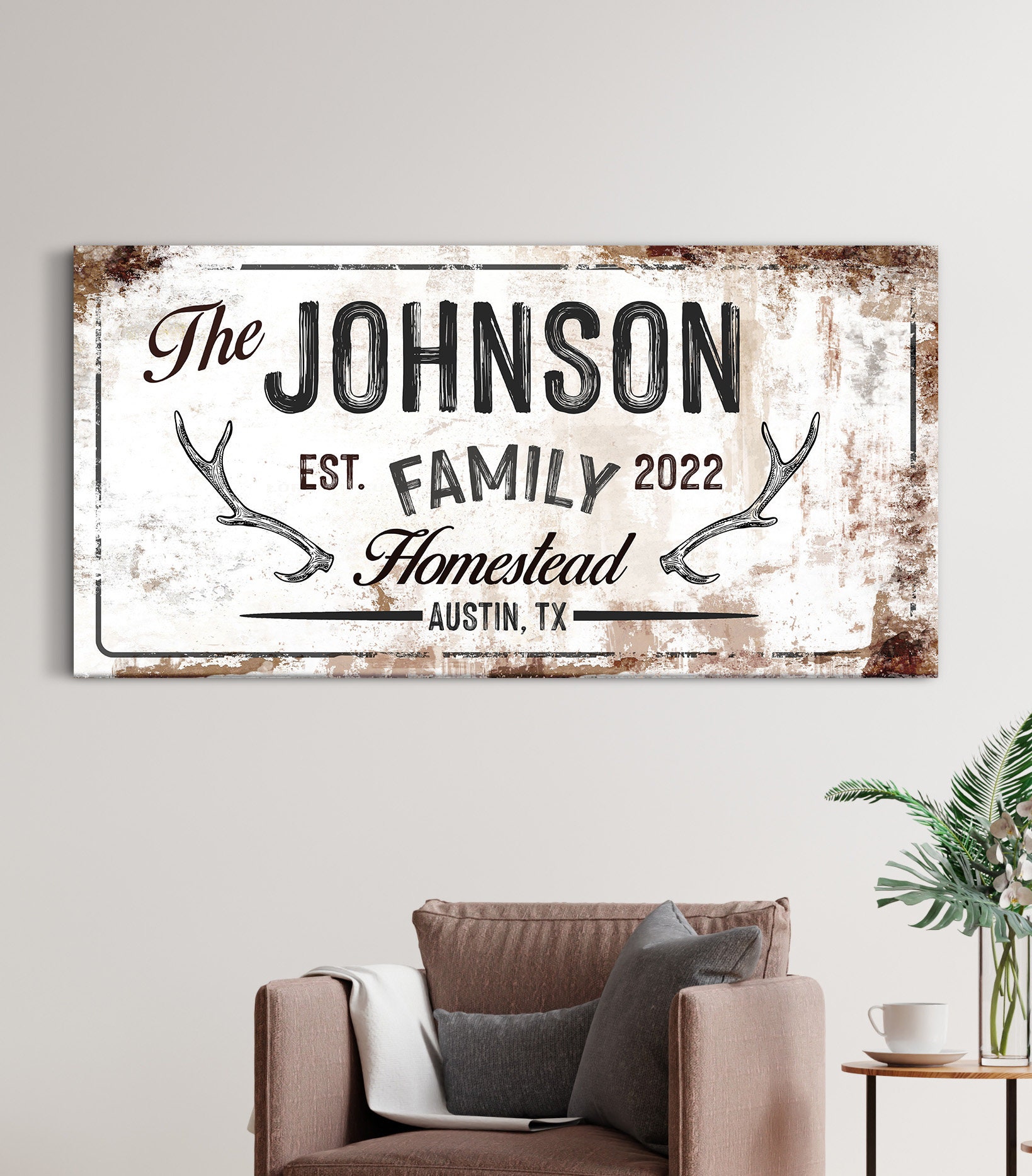 Custom Family Homestead Sign Homestead Sign Farmhouse | Etsy